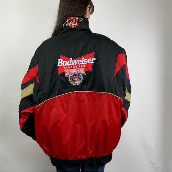 Nascar | Jackets & Coats | Vintage Nascar X Budweiser Windbreaker Racer ...